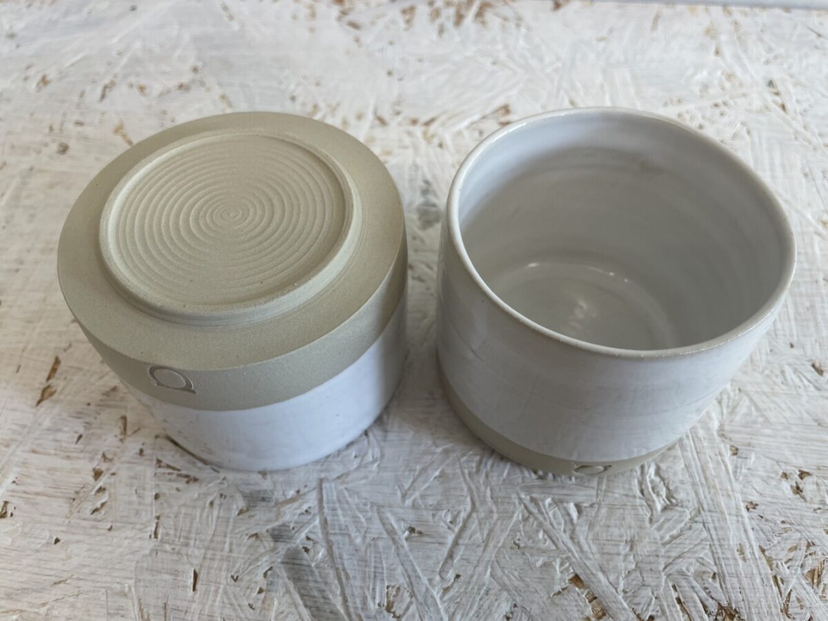 cup coffee - white on white clay – Clayline